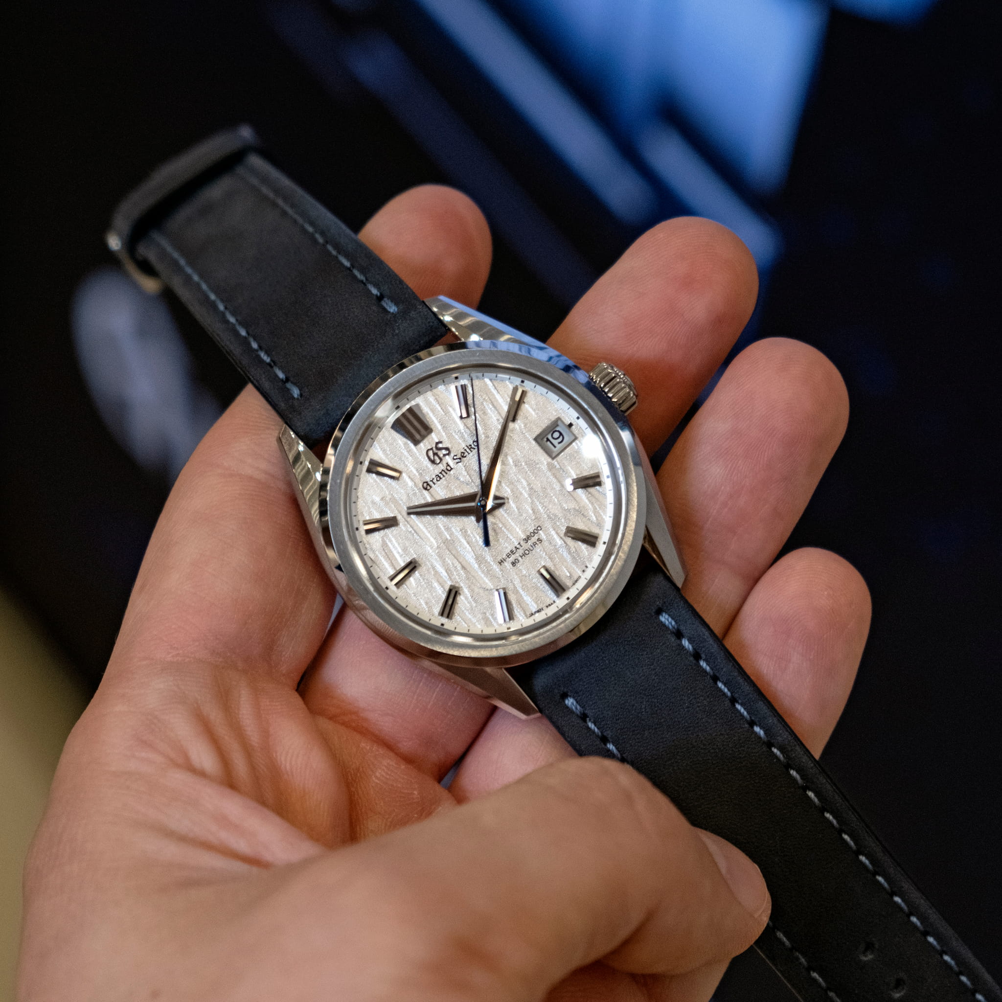 Full-Stitch Midnight Blue Watch Strap