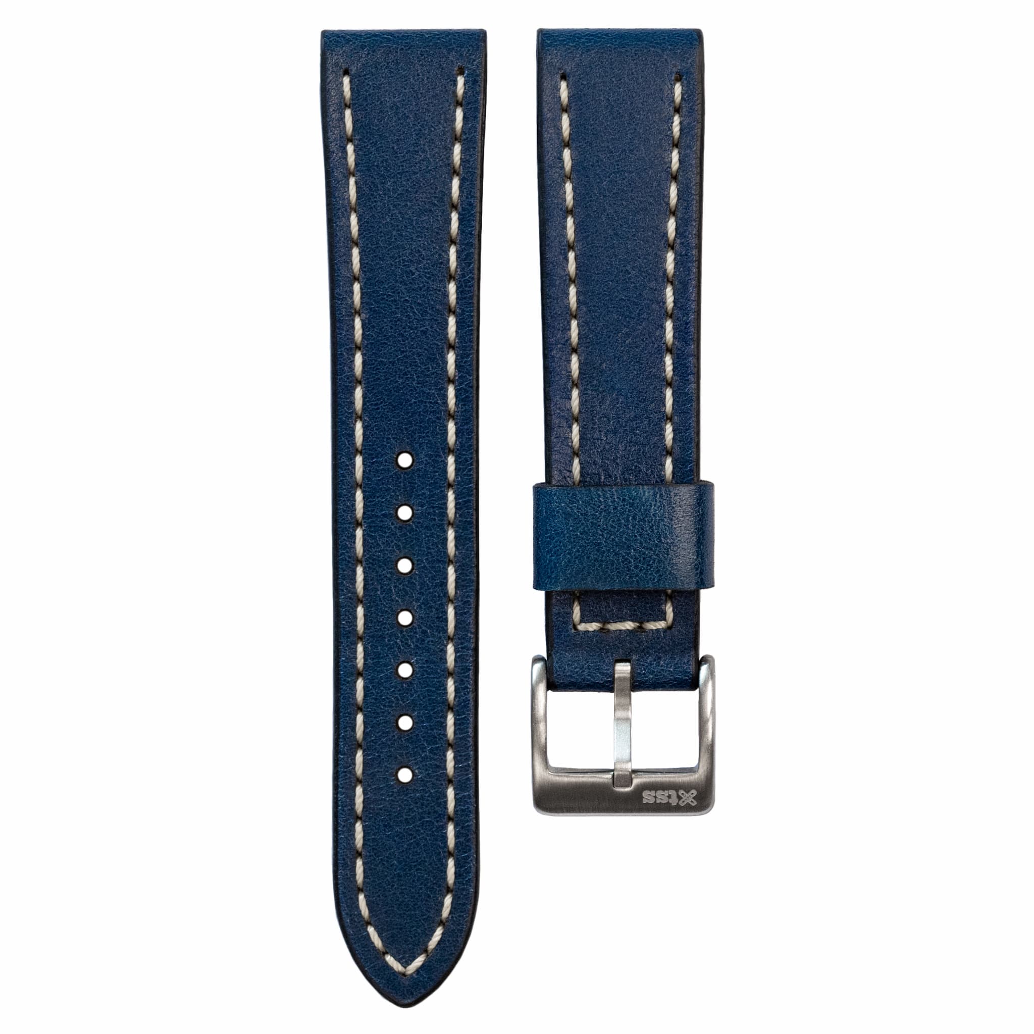 Full-Stitch Indigo Watch Strap