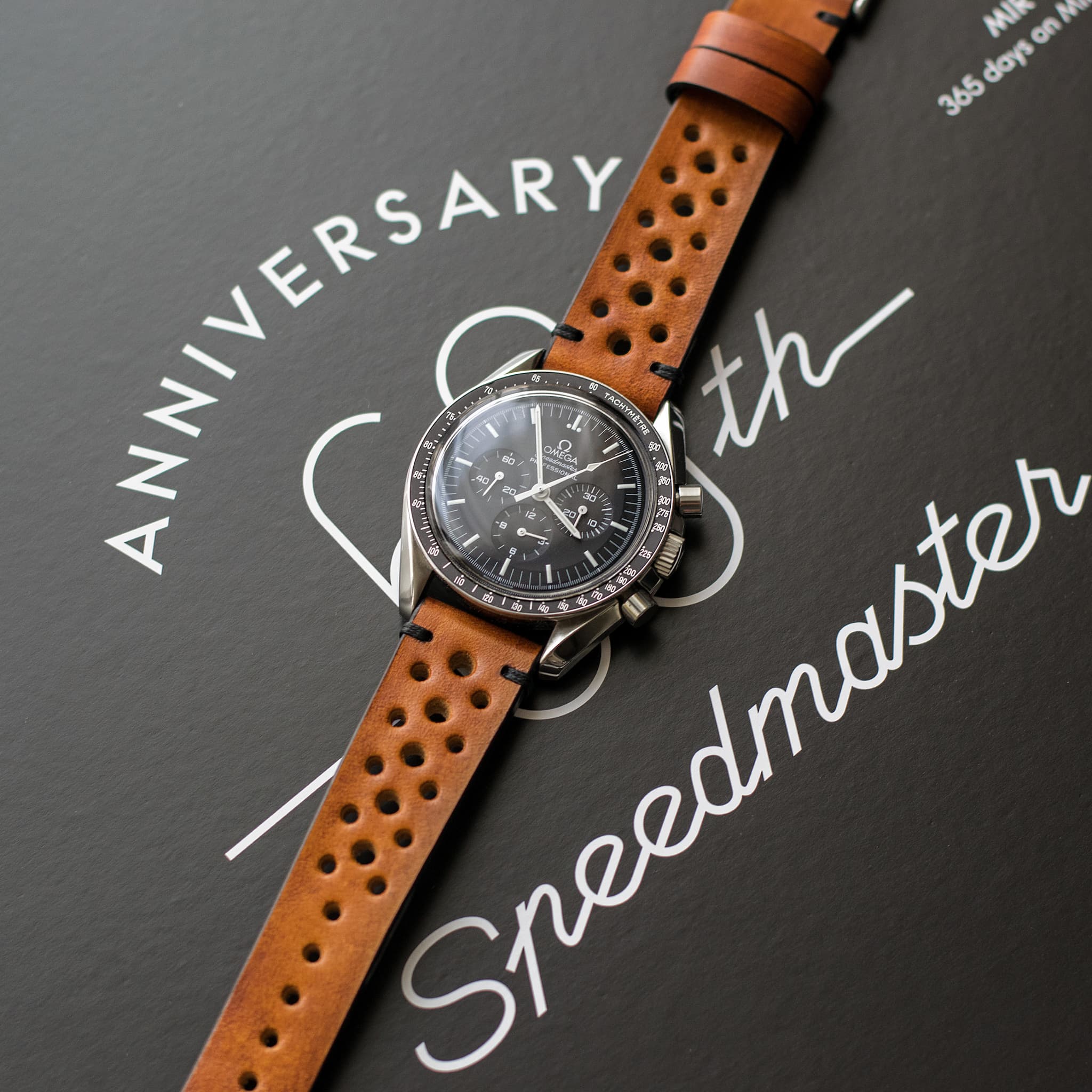 Two Stitch Racing Honey Leather Watch Strap Two Stitch Racing Honey Leather Watch Strap